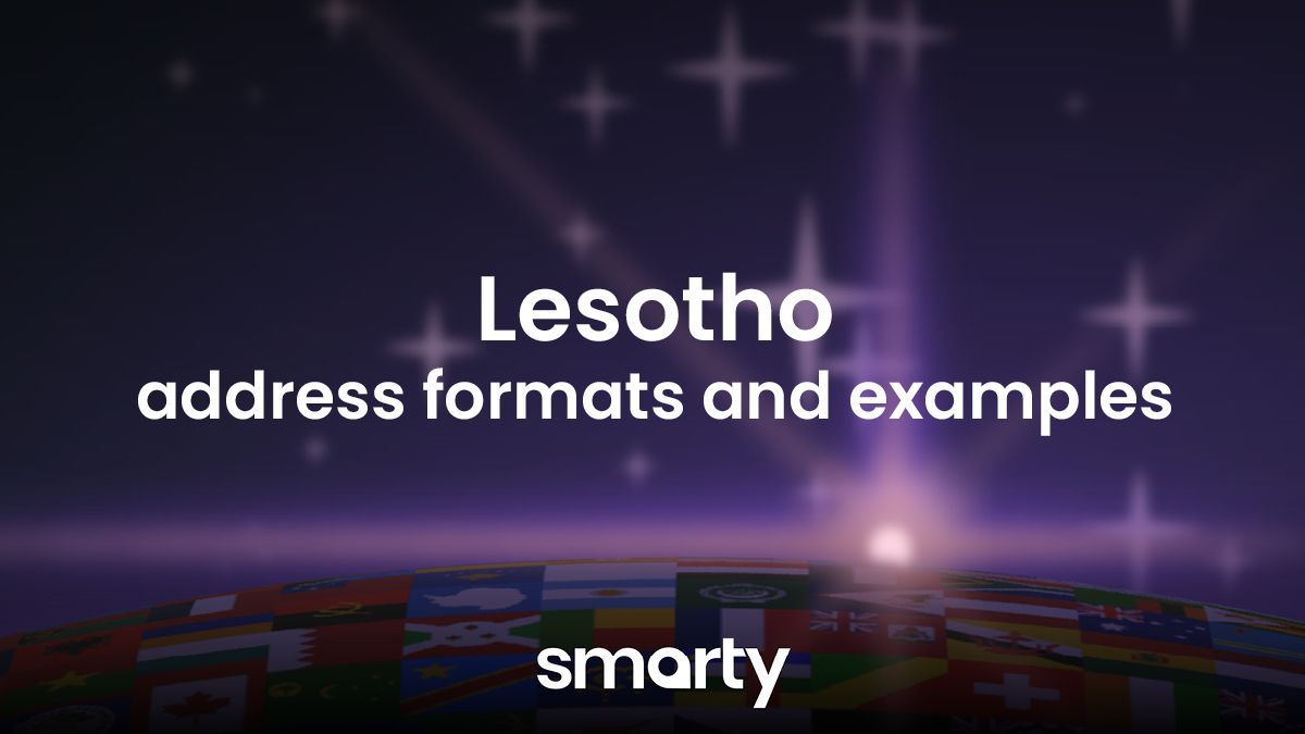 Lesotho address format & Mosotho mailing address examples