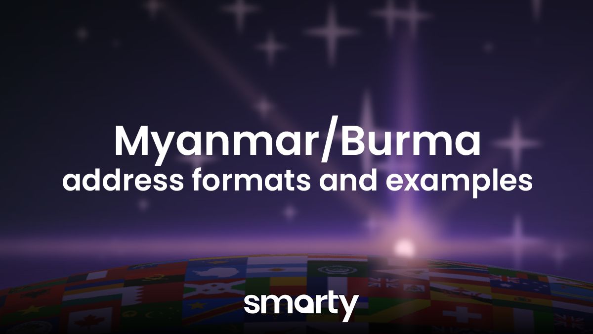 Myanmar/Burma address format & Burmese mailing address examples