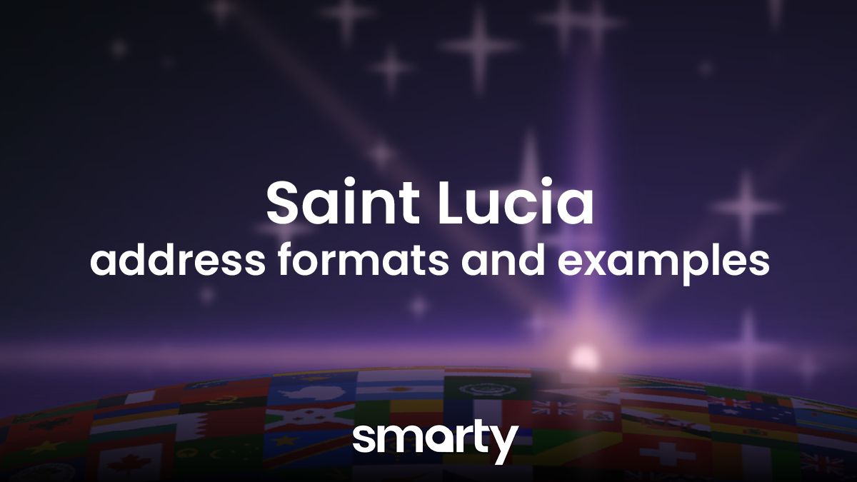 Saint Lucia address format & Saint Lucian mailing address examples