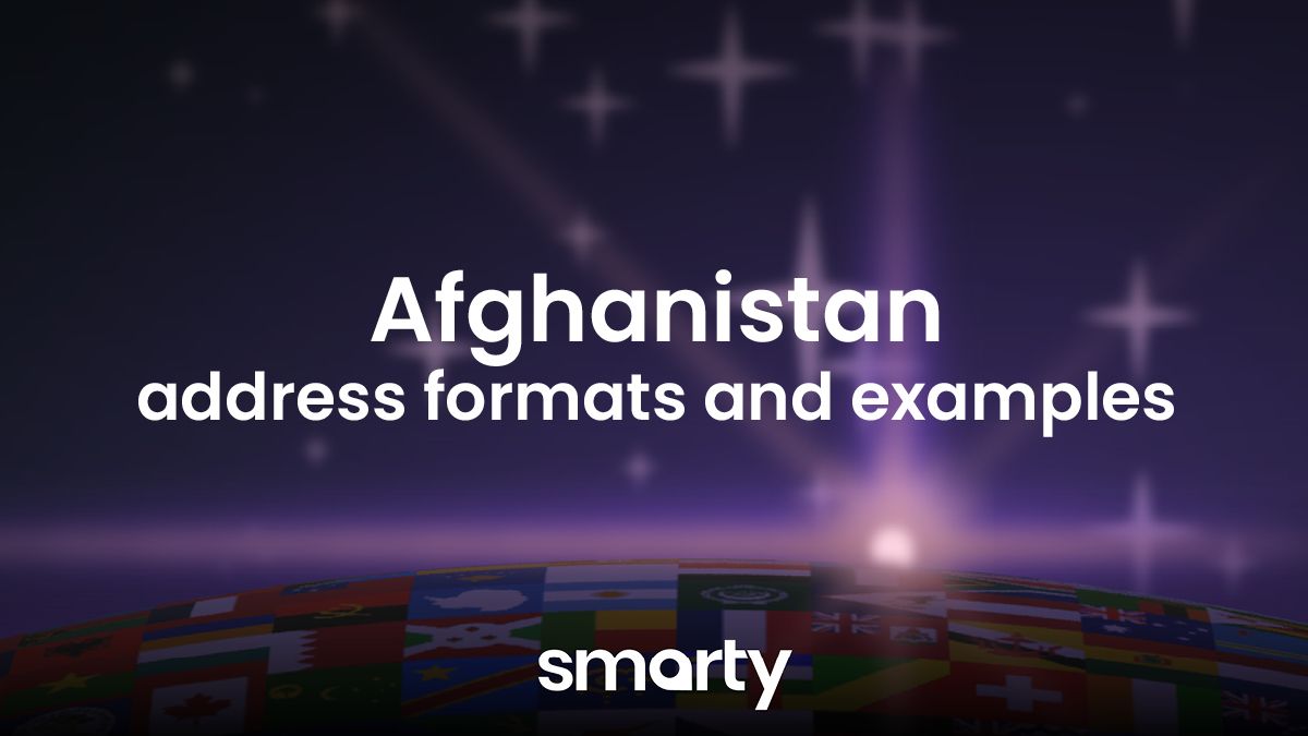Afghanistan address format & Afghan mailing address examples