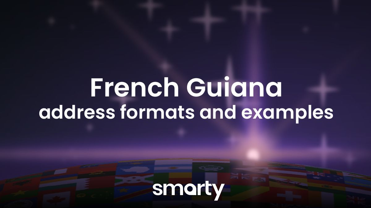 French Guiana address format & French-Guianese mailing address examples