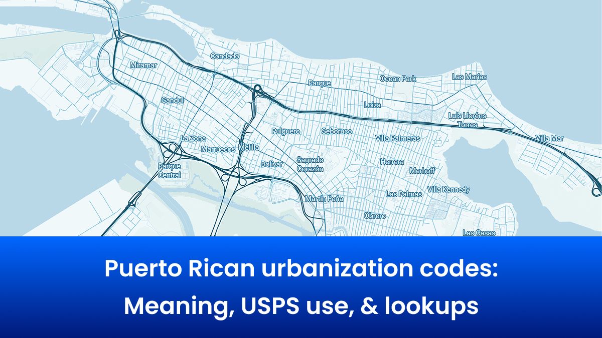 Puerto Rican urbanization codes: Meaning, USPS use, & lookups