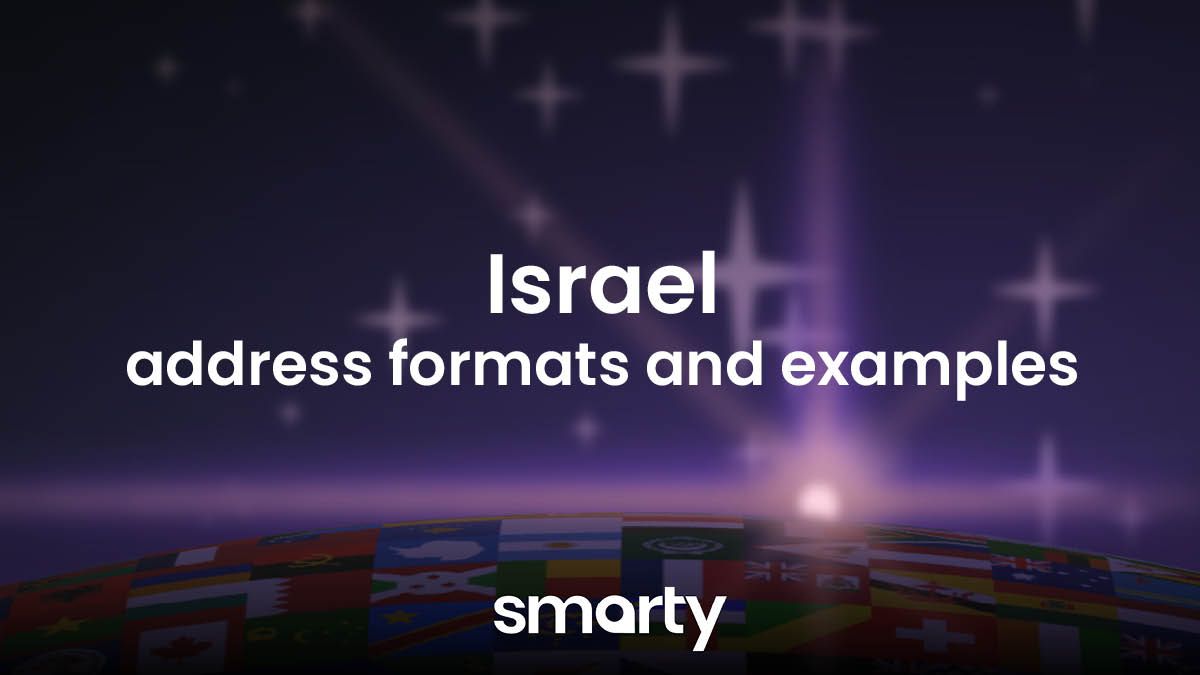 Israel address format & Israeli mailing address examples