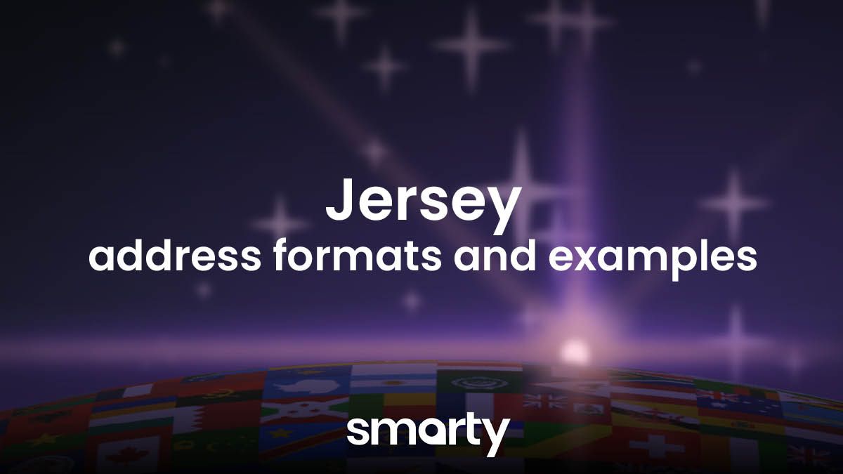 Jersey address format & Jersey mailing address examples