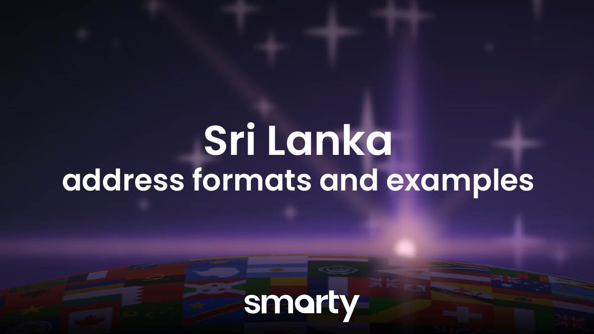 Sri Lanka address format & Sri Lankan mailing address examples