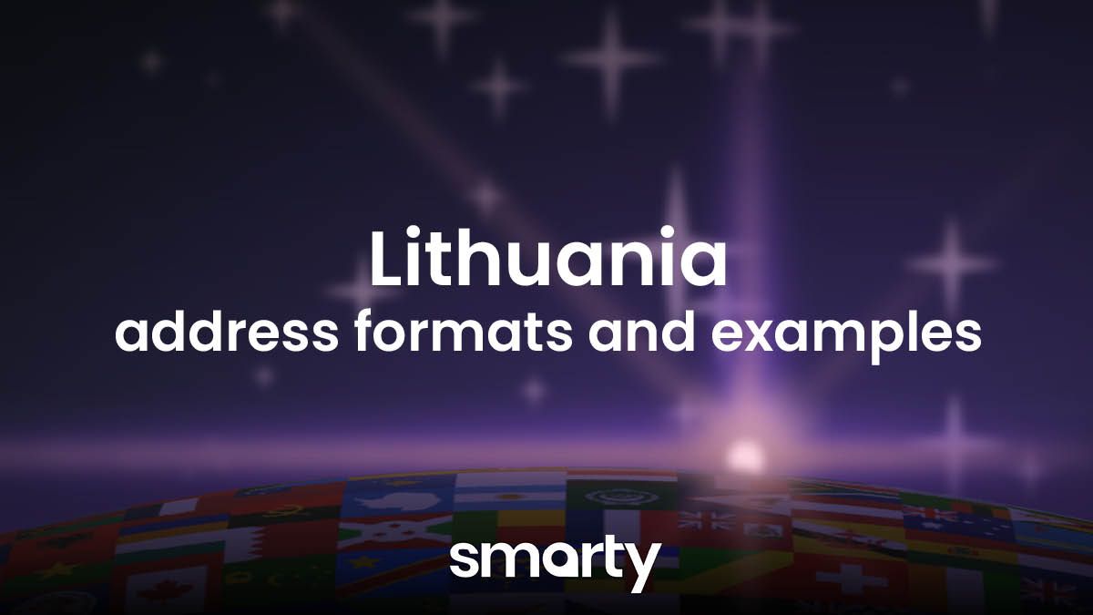 Lithuania address format & Lithuanian mailing address examples