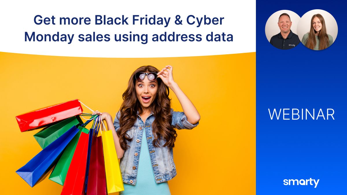 Get more Black Friday & Cyber Monday sales using address data