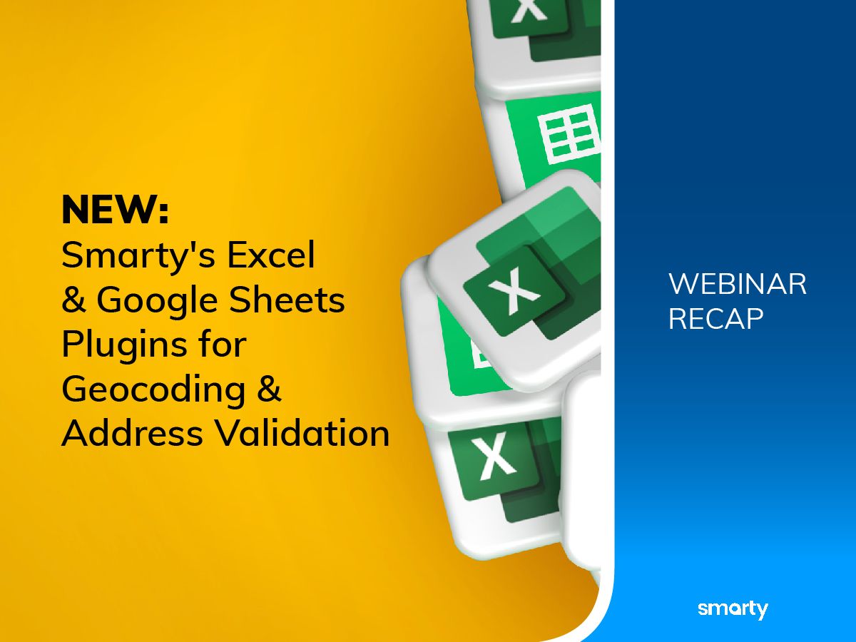 Smarty's Excel & Google Sheets plugins for geocoding & address validation