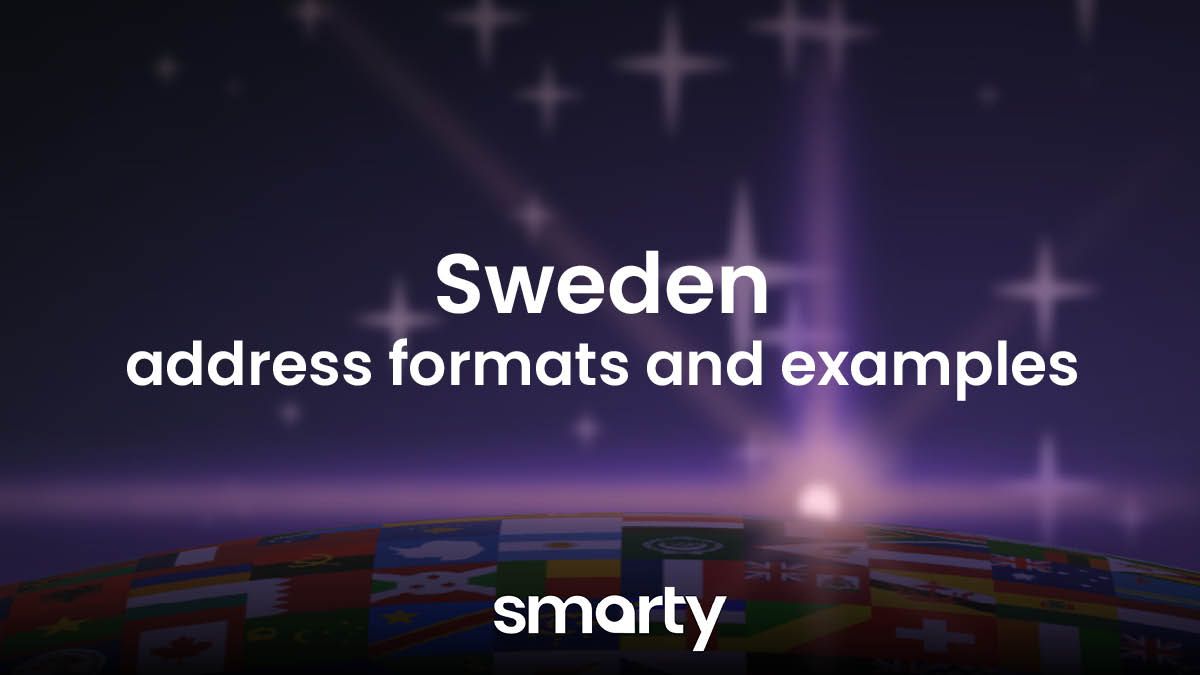 Sweden address format & Swedish mailing address examples