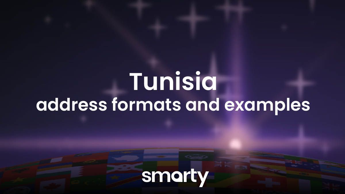 Tunisia address format & Tunisian mailing address examples